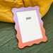 A4 Squiggle OMBRE PURPLE PINK Wavy Frame Funky Maximalist Colour Home Decor - Etsy
