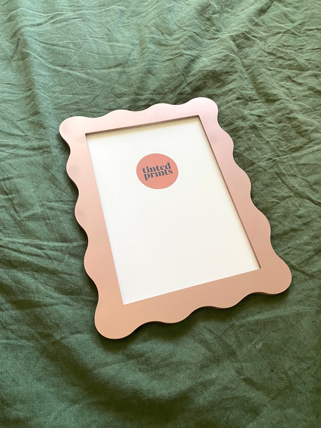 A4 Squiggle Metallic ROSE GOLD PINK Wavy Frame Funky Maximalist Colour ...