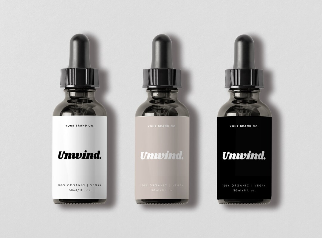 EDITABLE Dropper Bottle Label Template /1 Oz / 2 Oz Essential Oils ...