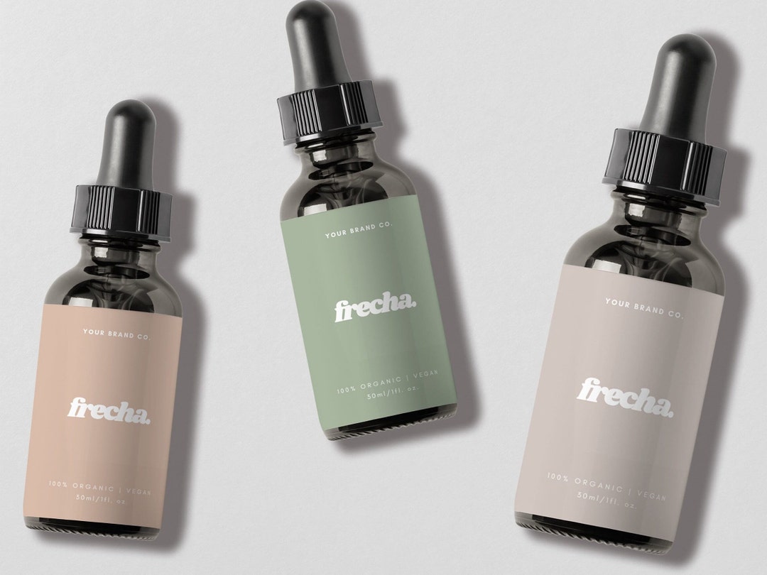 EDITABLE Dropper Bottle Label Template /1 Oz / 2 Oz Essential Oils ...