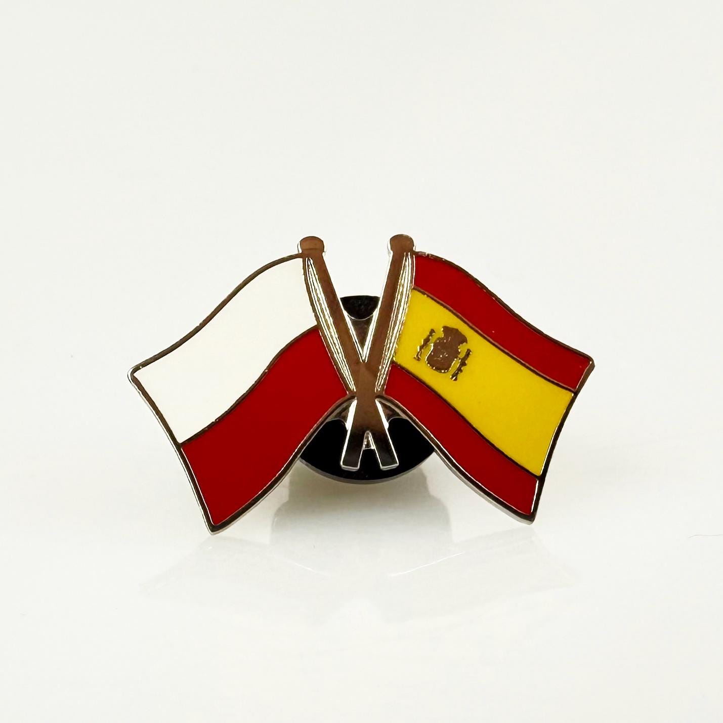 Spain Flag Lapel Pin Spain Country Flag Lapel Pin - Enamel Metal ...