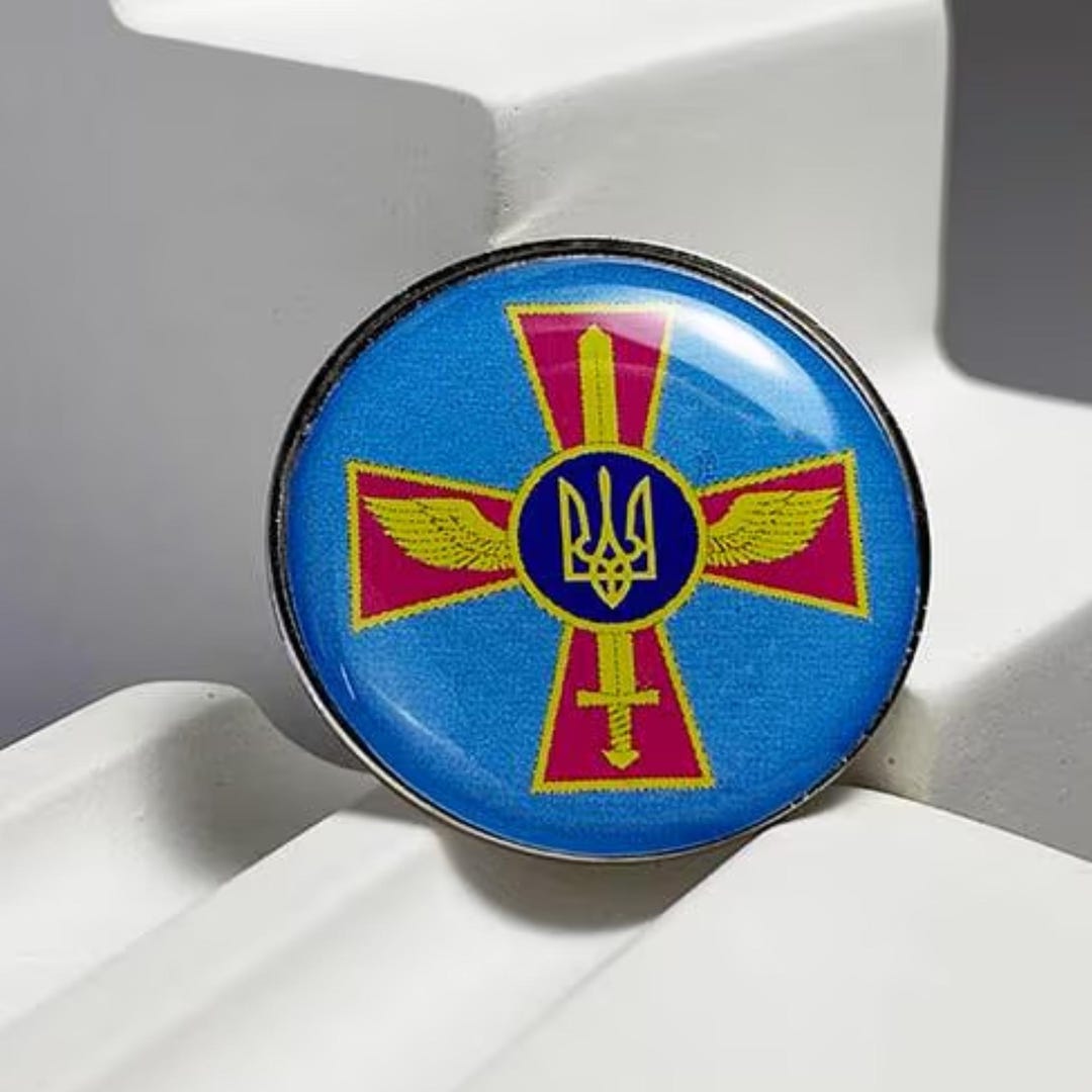 Ukrainian Air Force Pin, Armed Forces of Ukraine Badge, Military Pin ...