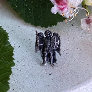 Archangel Michael Lapel Pin, Saint Michael Pin, Christian Gift for Him ...