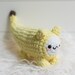 Banana Cat Amigurumi Gift, Crochet Catnana, Handmade, Crochet Plushie ...