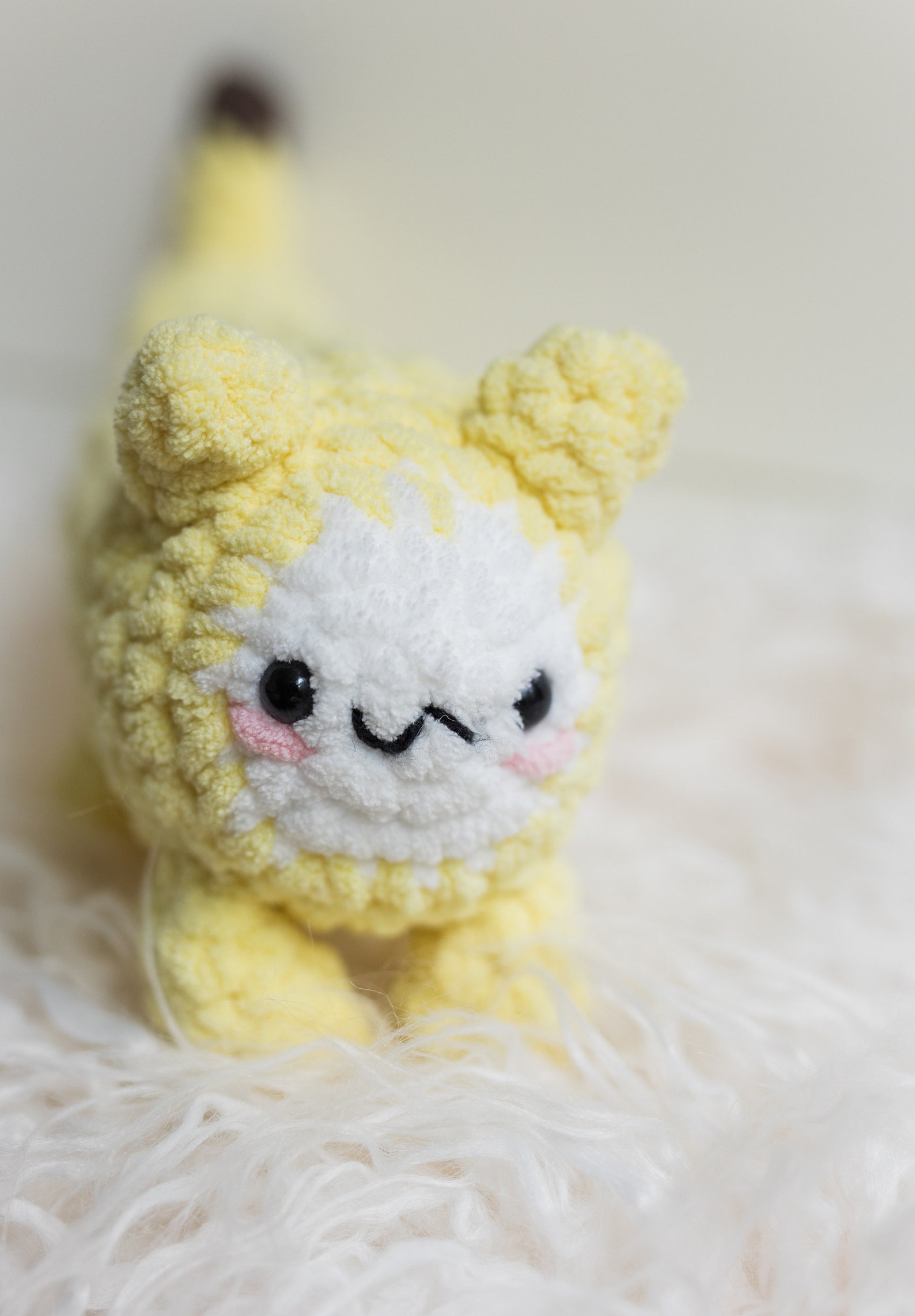 Banana Cat Amigurumi Gift, Crochet Catnana, Handmade, Crochet Plushie ...