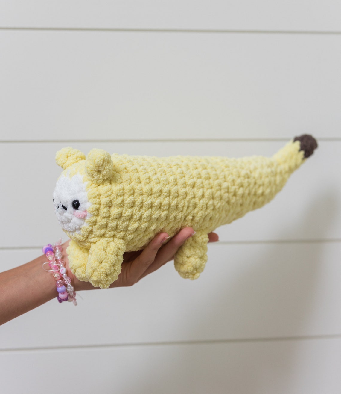 Banana Cat Amigurumi Gift, Crochet Catnana, Handmade, Crochet Plushie ...