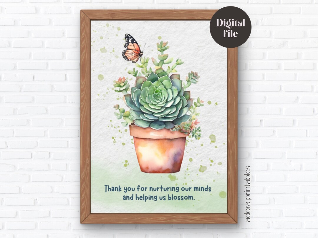 INSTANT DOWNLOAD Classroom Appreciation Gift, End of Year Teacher Gift ...