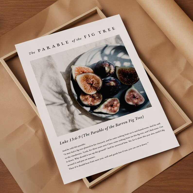 The Parable of the Barren Fig Tree, Luke 13, Modern Scripture Bible ...