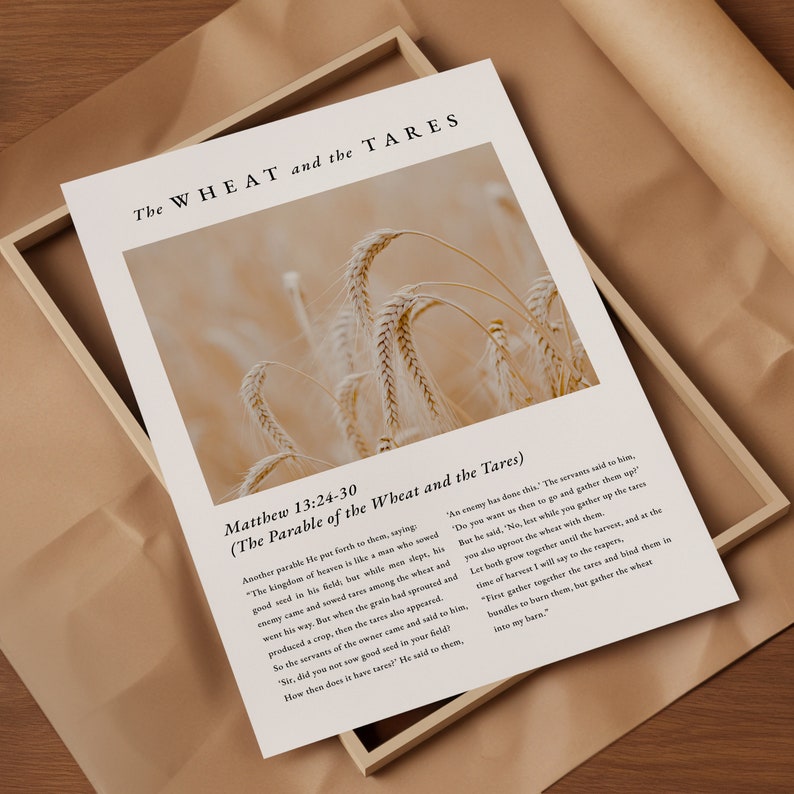 The Parable of the Wheat and the Tares, Matthew 13, Modern Scripture ...