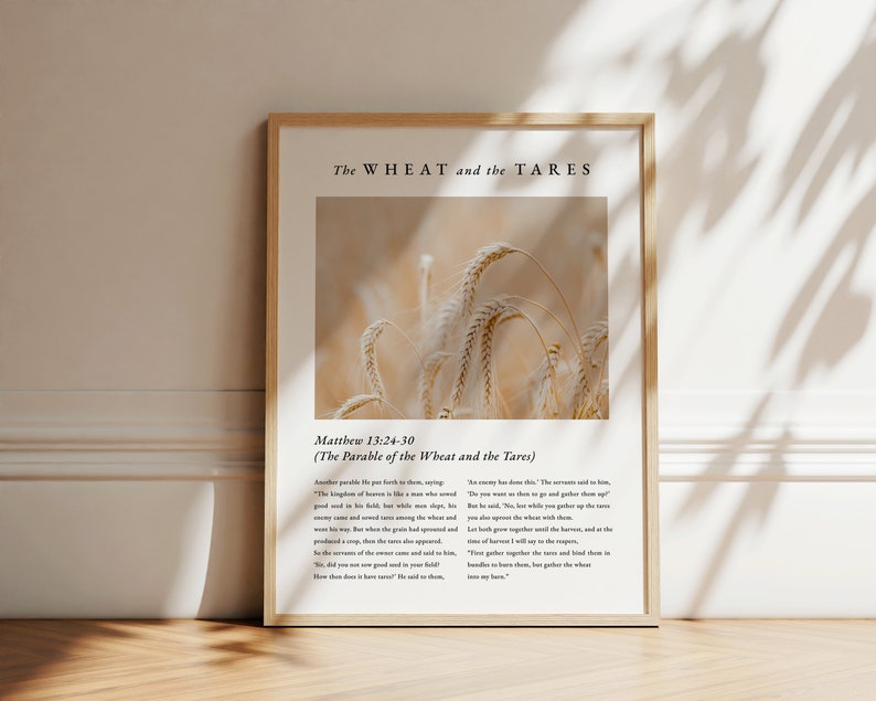 The Parable of the Wheat and the Tares, Matthew 13, Modern Scripture ...