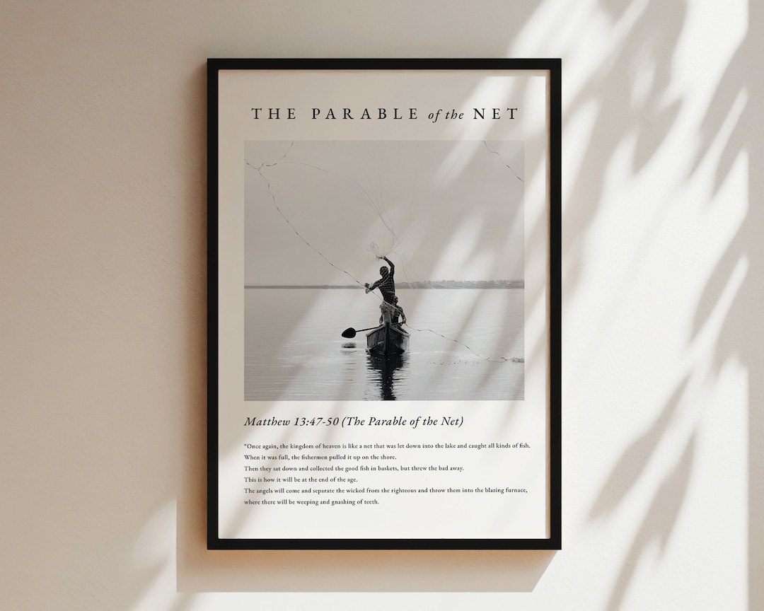 The Parable of the Net, Matthew 13, Fishing, Modern Scripture Bible ...