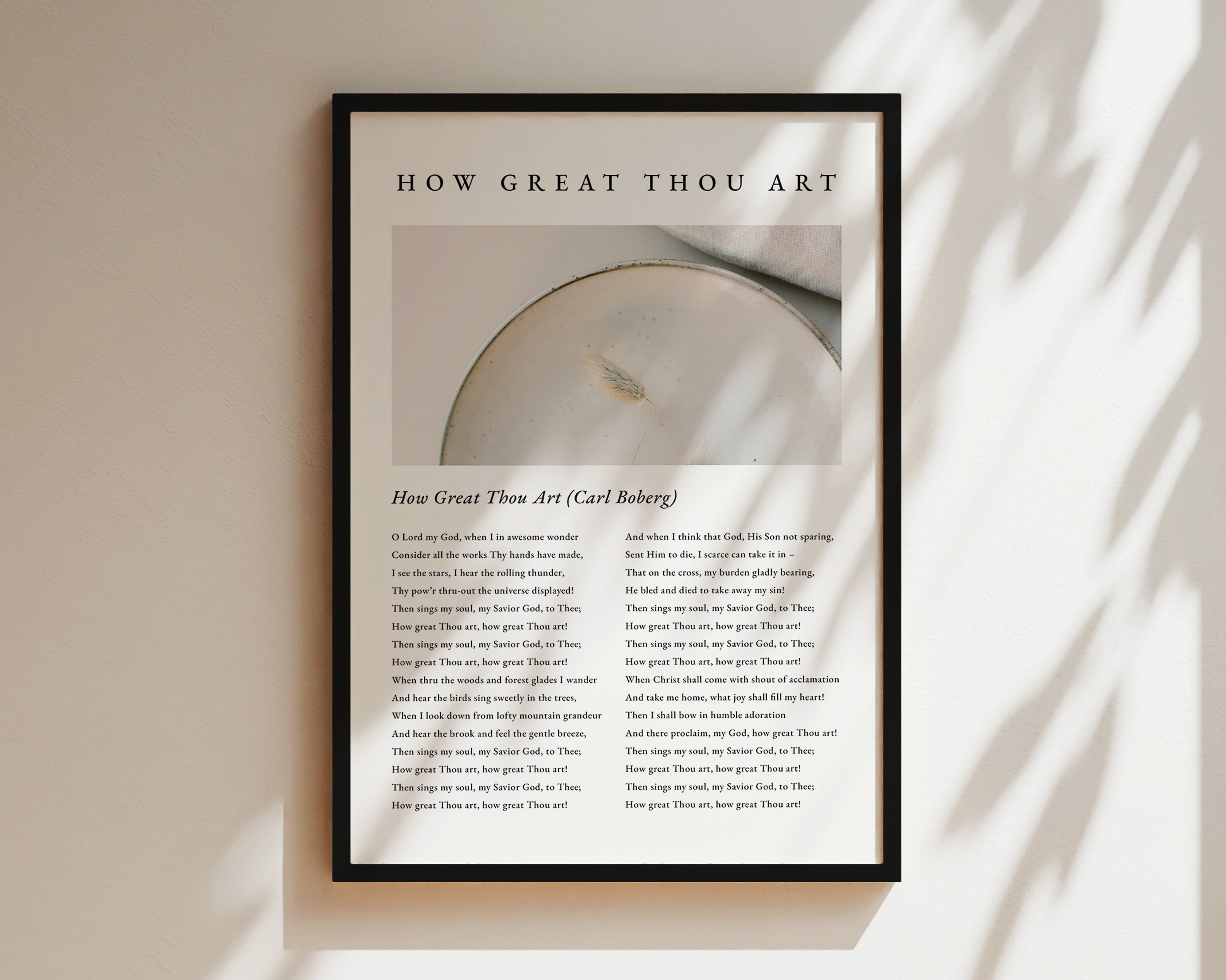 Set of 3 Hymns, in Christ Alone, How Great Thou Art, Amazing Grace ...