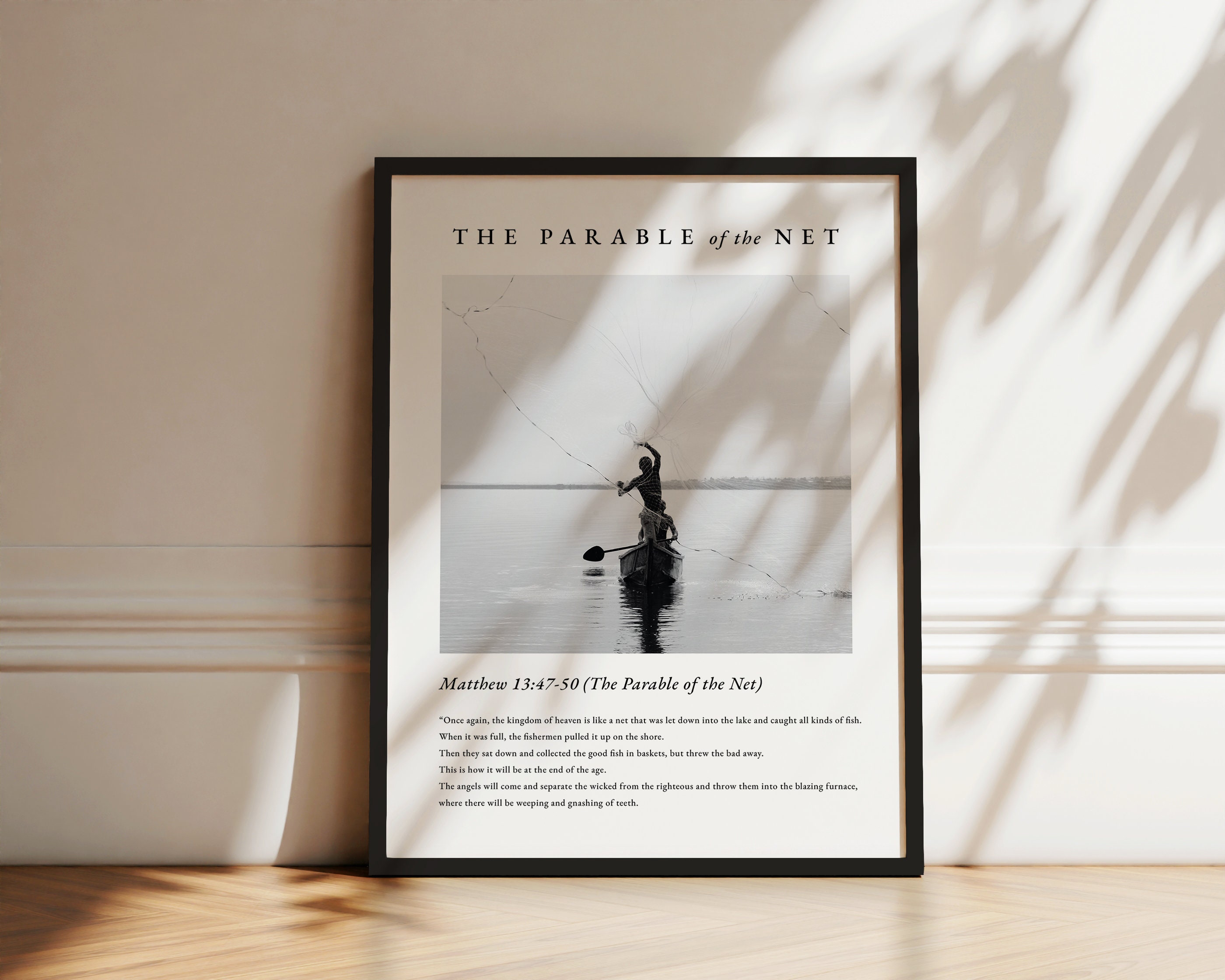 The Parable of the Net, Matthew 13, Fishing, Modern Scripture Bible ...