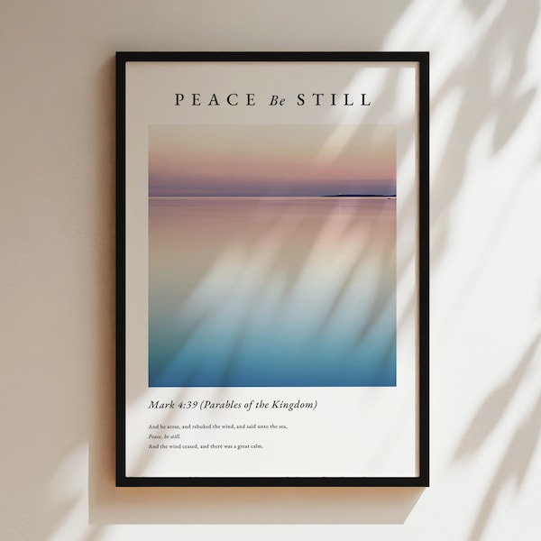 Peace Be Still - Etsy
