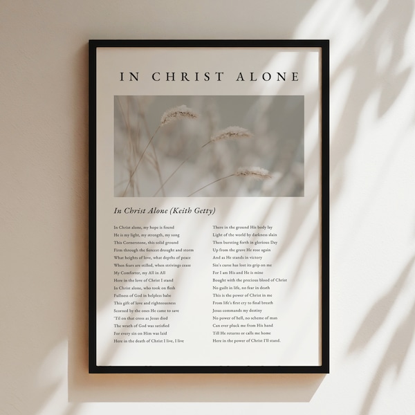 In Christ Alone - Etsy