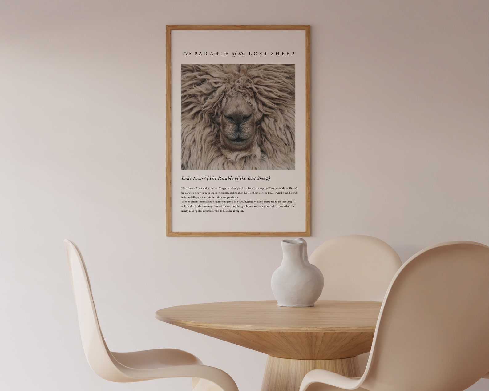 The Parable of the Lost Sheep, Luke 15, Modern Scripture Bible Verse ...
