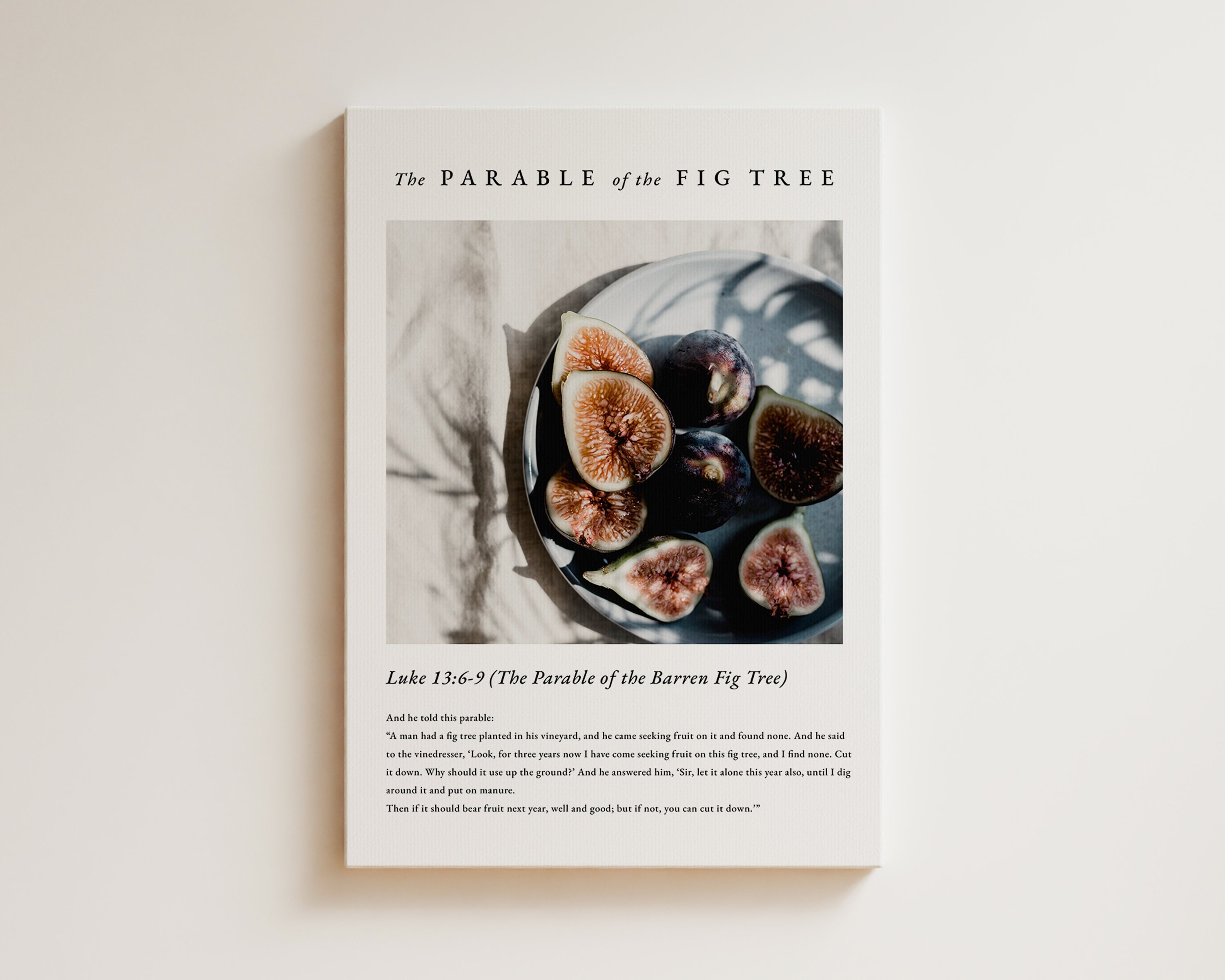 The Parable of the Barren Fig Tree, Luke 13, Modern Scripture Bible ...