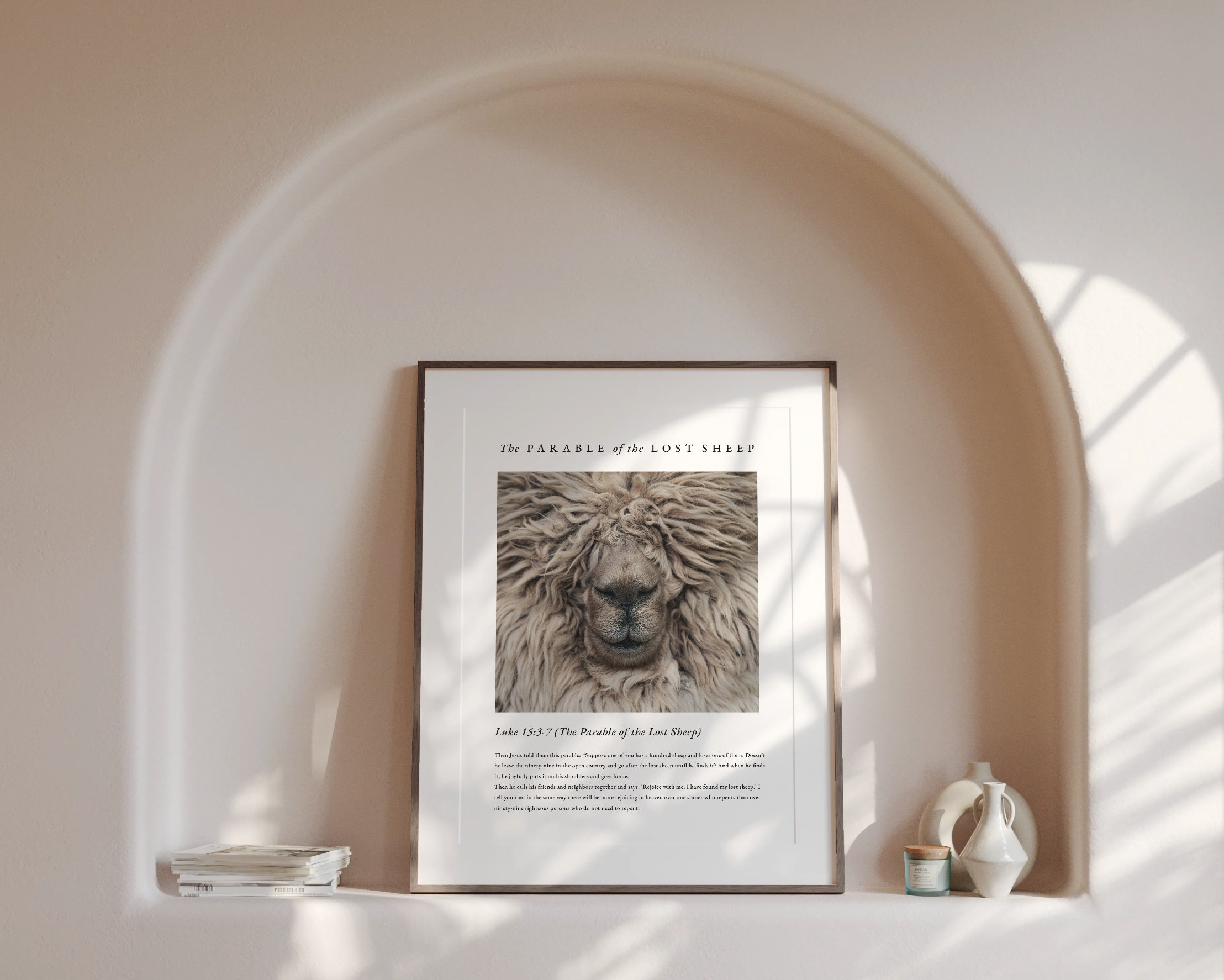The Parable of the Lost Sheep, Luke 15, Modern Scripture Bible Verse ...