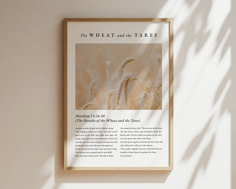 The Parable of the Wheat and the Tares, Matthew 13, Modern Scripture ...