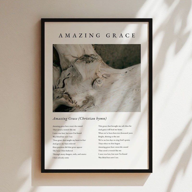Amazing Grace Print - Etsy
