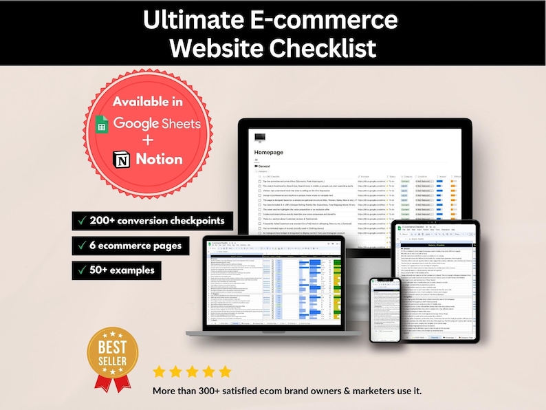 Ultimate E-commerce Website Checklist for Shopify, Woocommerce Stores ...