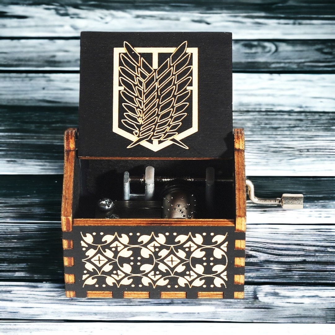 Japanese Anime Music Box: Custom Engraved Wooden Keepsake, Unique ...