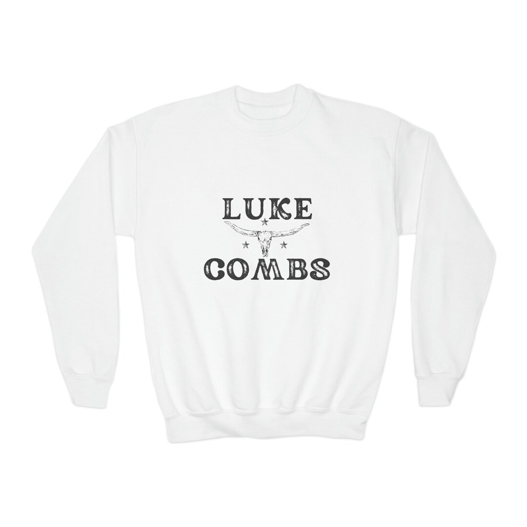 Luke Combs | Youth Crewneck Sweatshirt - Etsy