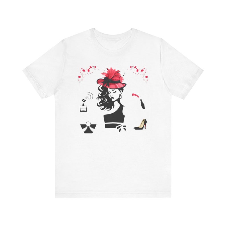 Sophisticated Silhouette Women's Tee: Elegance and Glamour Shirt, Gift ...