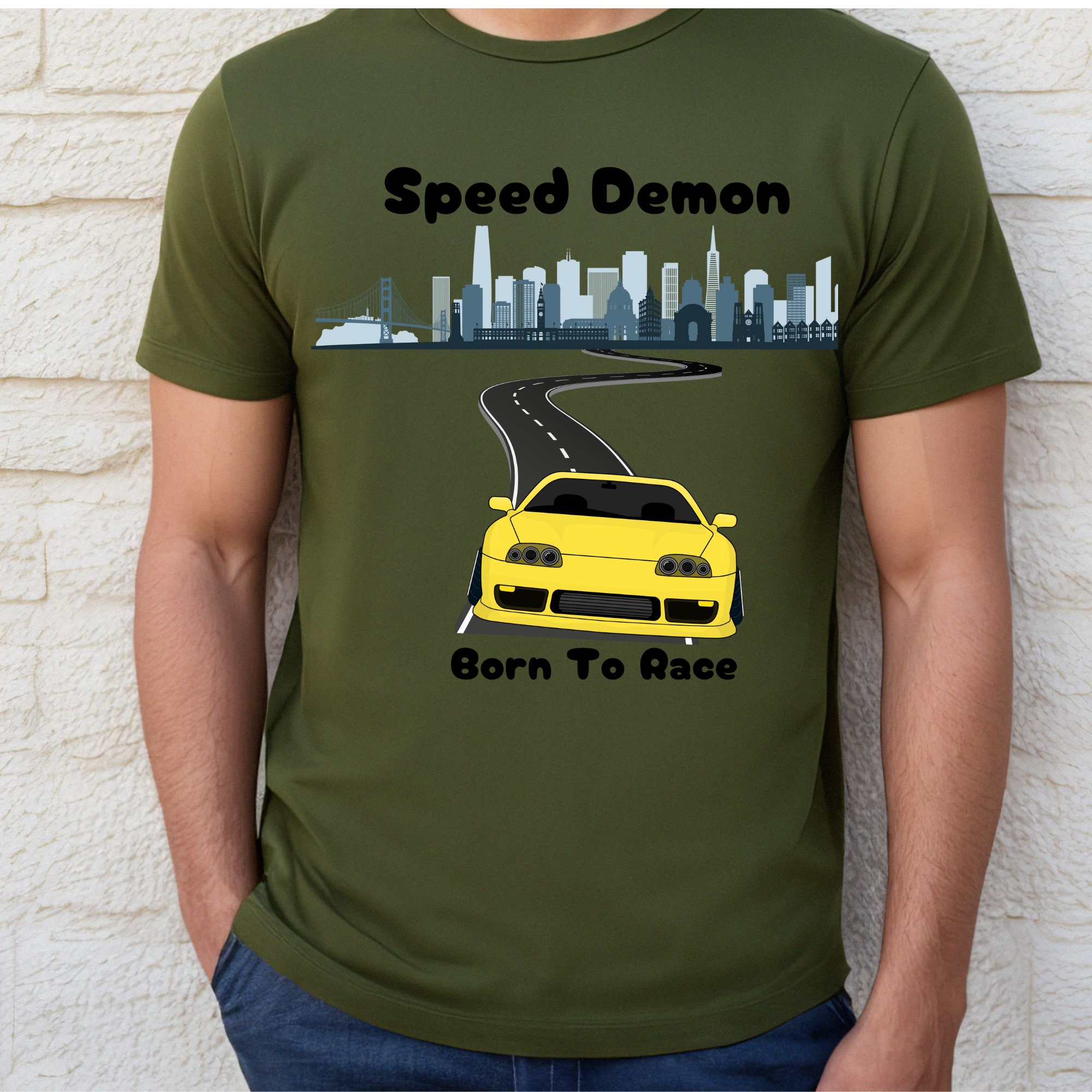 Race Car T-shirt, Men's Racing Fashion, Car Lover Tee, Motorsport Fan ...