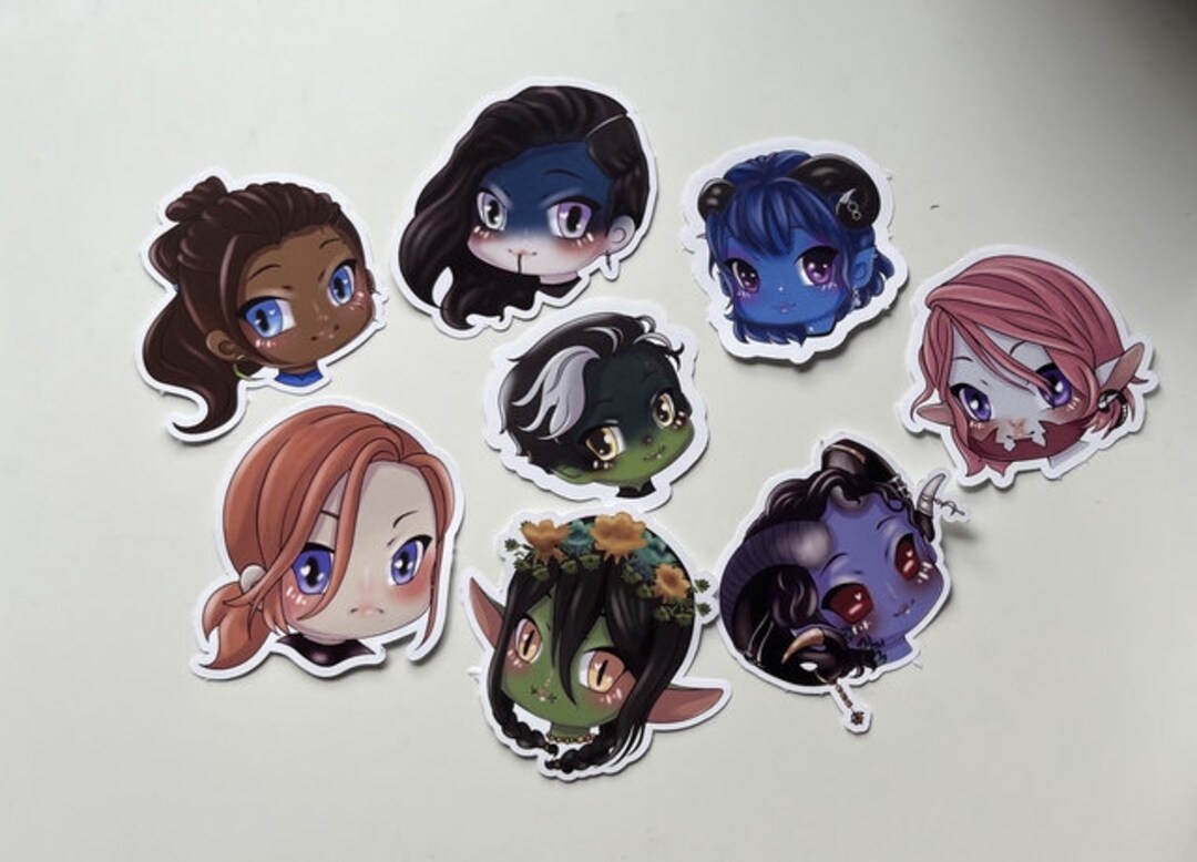 Chibi Mighty Nein 3 Vinyl Sticker - Etsy