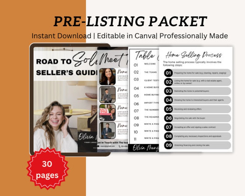 Seller Pre-listing Presentation, Listing Presentation, Sellers Guide ...