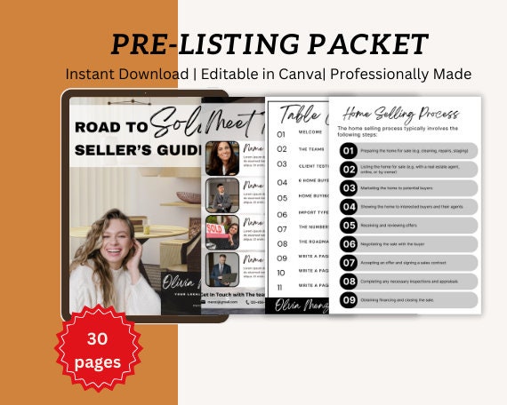 Seller Pre-listing Presentation, Listing Presentation, Sellers Guide ...