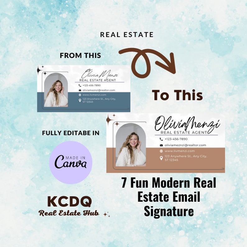7 Luxury Real Estate Email Signature Template Business Card Template ...