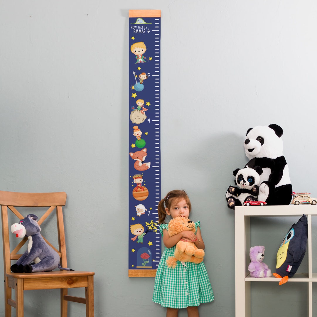 Little Prince Kid's Growth Chart, Height Chart for Kids, Nursery Room ...