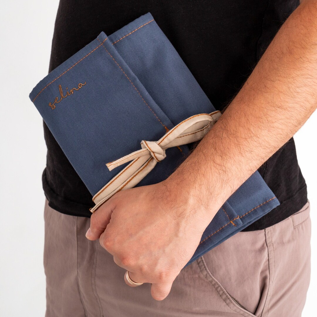 Personalized Coth Portfolio, Custom Canvas Organizer, Customized Folder ...