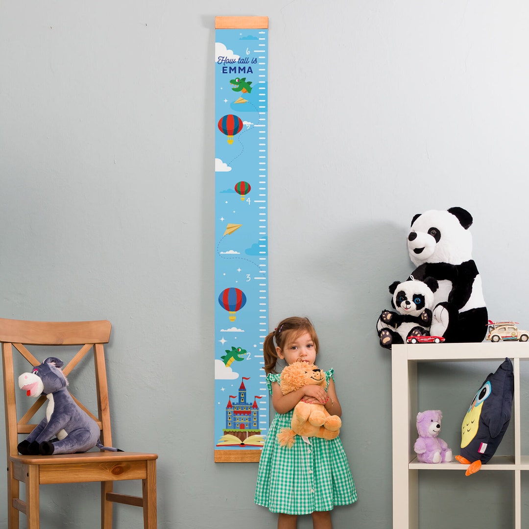 Canvas Ruler, Kid's Growth Chart, Height Chart for Kids, Nursery Room ...