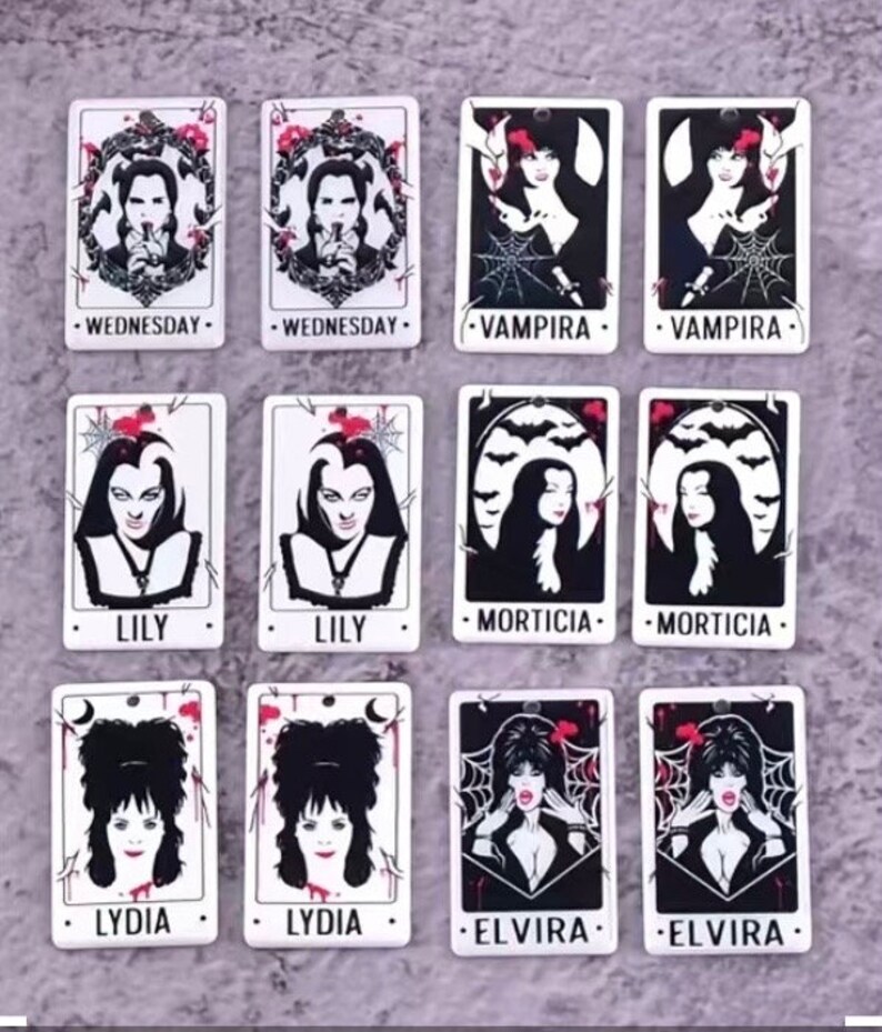 Elvira Wednesday Addams Lily Munster Vampira Mortician Lydia - Etsy