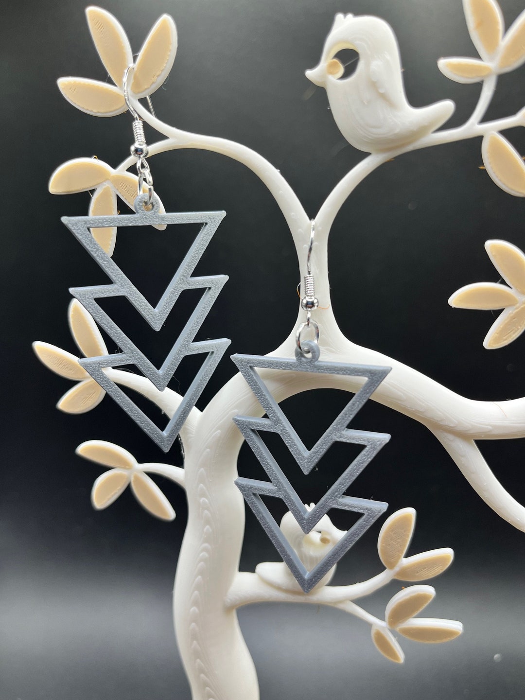 Earrings Triangles / Triangular Shaped Earrings / 3D Printing ...