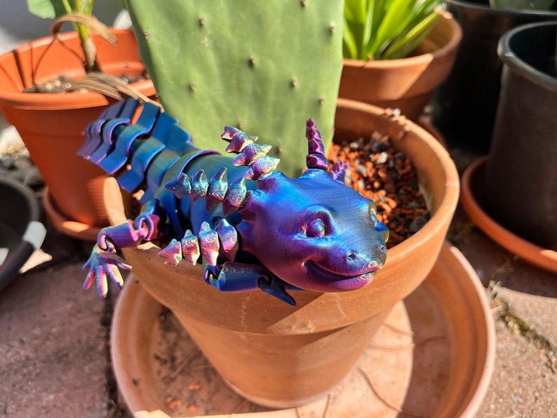 Cute Axolotl - Flexible - Articulated - Toy - Fidget - Premium Filament ...