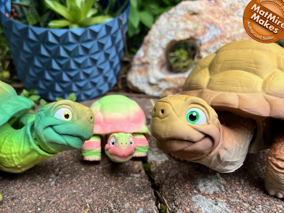 Super-cute Turtle / 3D Printing / Fidget Toy / Flexible / Movable ...