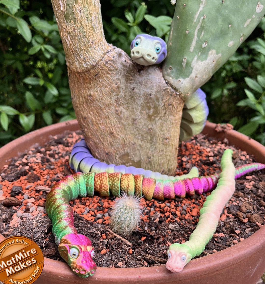 Royal Python Ball Python 3D Printing Fidget Toy Gift Give-away Flexible ...