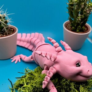 Cute Axolotl - Flexible - Articulated - Toy - Fidget - Premium Filament ...
