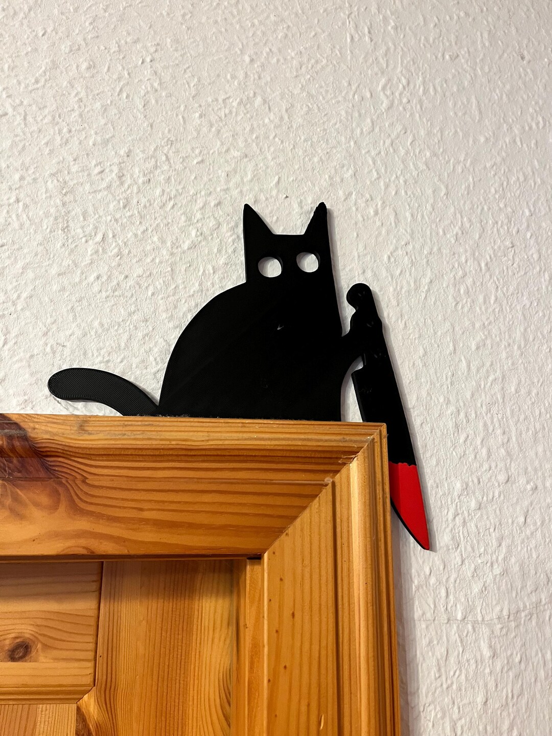Black Cat Door Frame Decoration / Halloween / Scary / Spooky ...