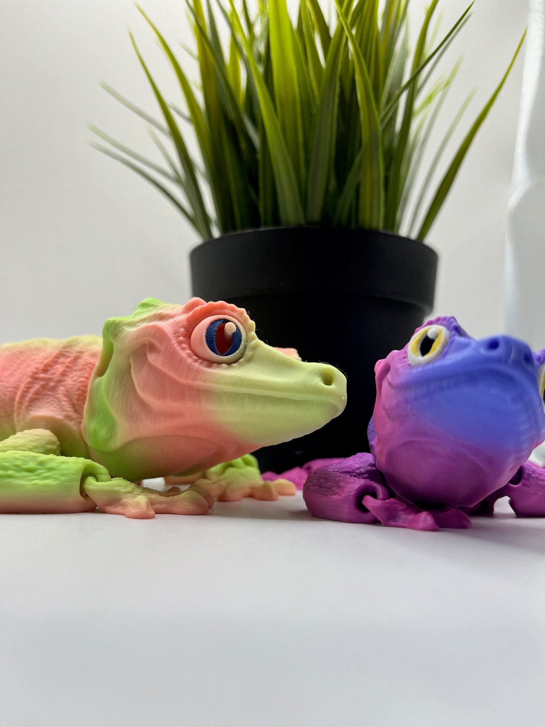 Cute Movable Gecko / 3D Print / Fidget Toy - Etsy