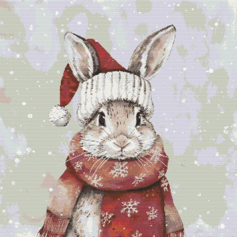 Bunny Cross Stitch Pattern Digital Download Hand Madeembroidery ...
