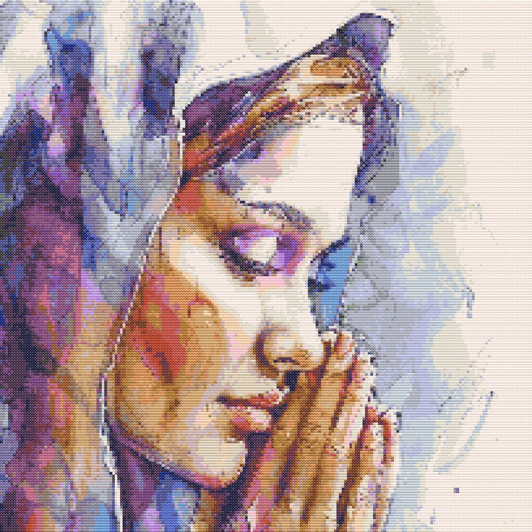 Virgin Mary Cross Stitch Pattern Digital Download Keeper Pattern Full ...