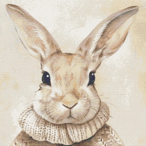 Bunny Cross Stitch Pattern Full Coverage Keeper Compatible Instant ...