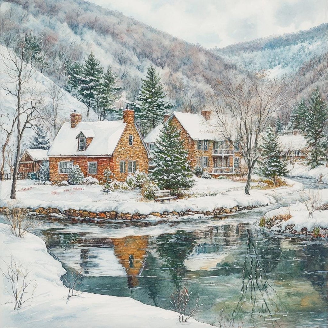 Woodland Cottage Cross Stitch Pattern Digital Download Full Coverage ...