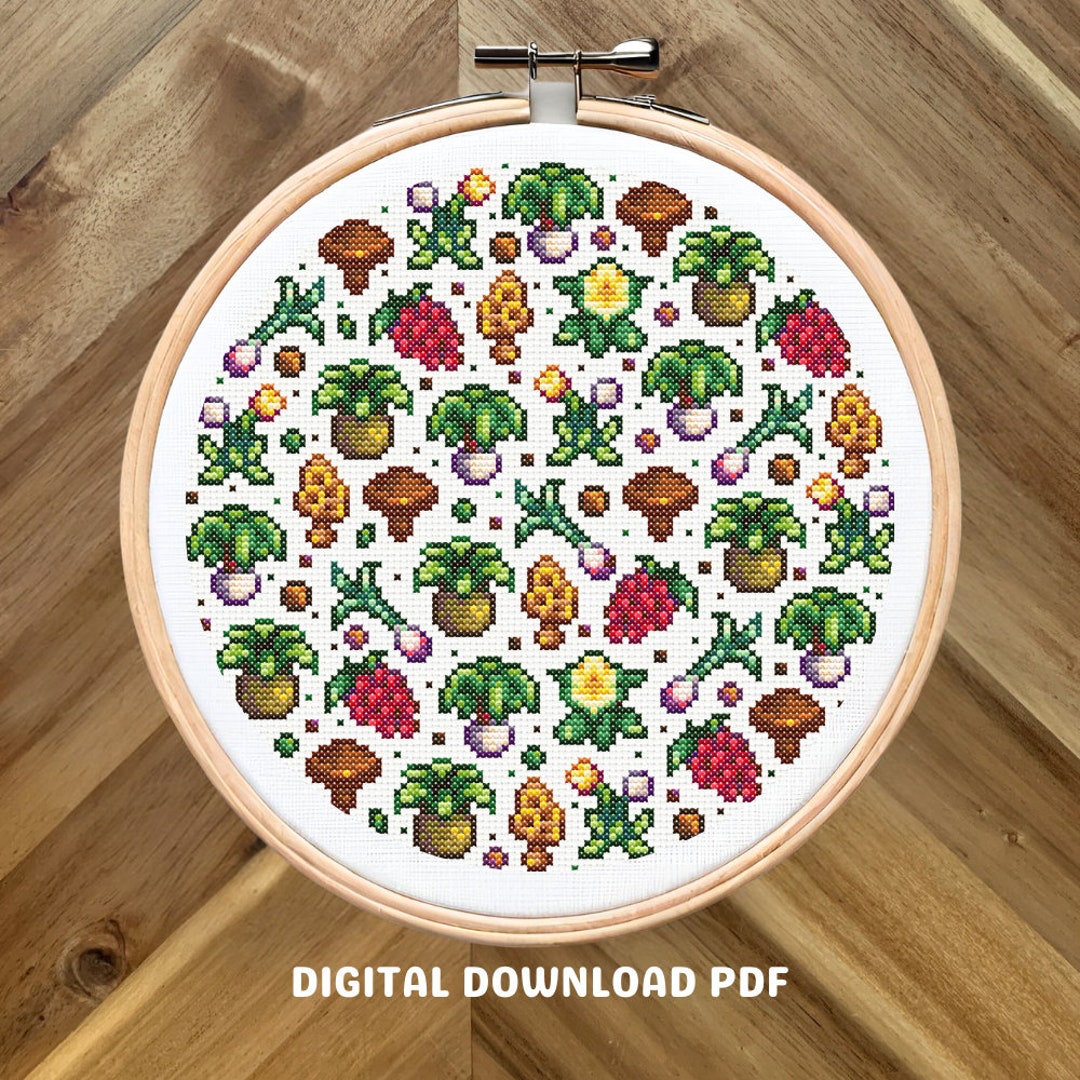 Stardew Valley Spring Forage Cross Stitch Pattern - Etsy