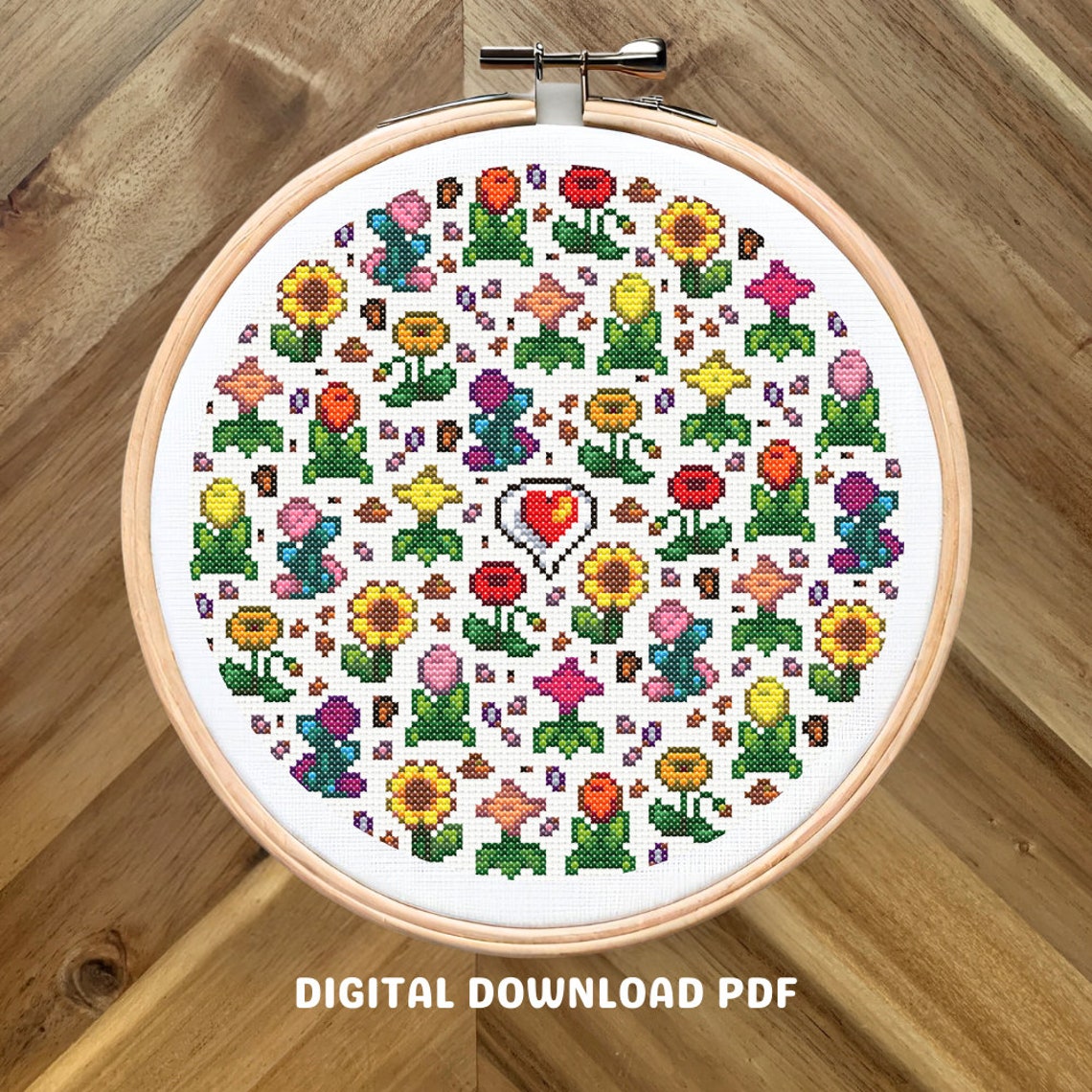 Stardew Valley Flowers (warm) Cross Stitch Pattern - Etsy